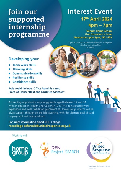 Home Group Supported Internship Programme - Latest News - Newcastle ...