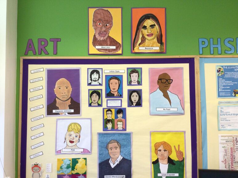 Pop Art Portraits and PSHE - Latest News - Newcastle Bridges School